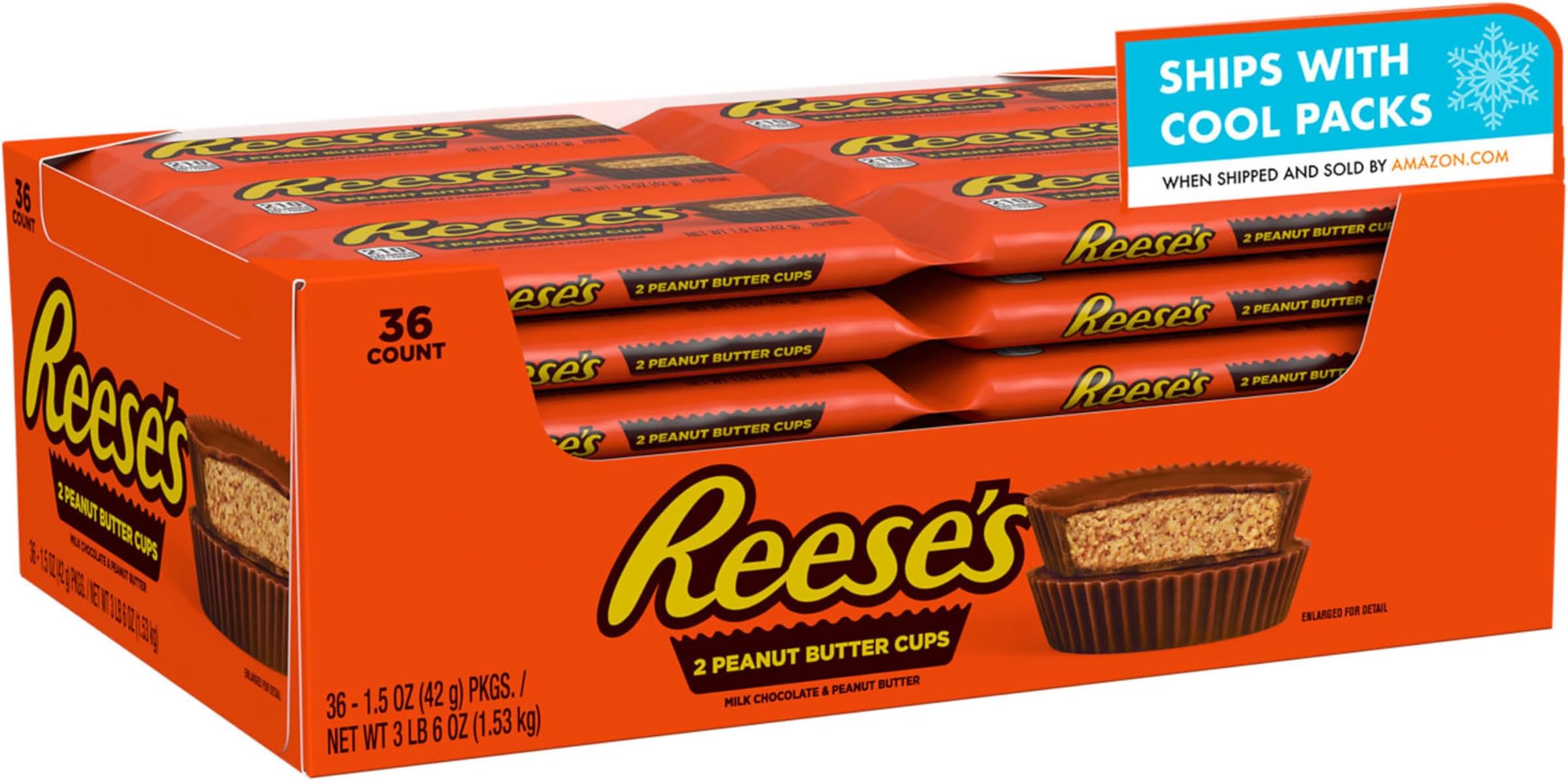 Reese's Peanut Butter Cups, 40 g (Pack of 72) : Amazon.co.uk: Grocery