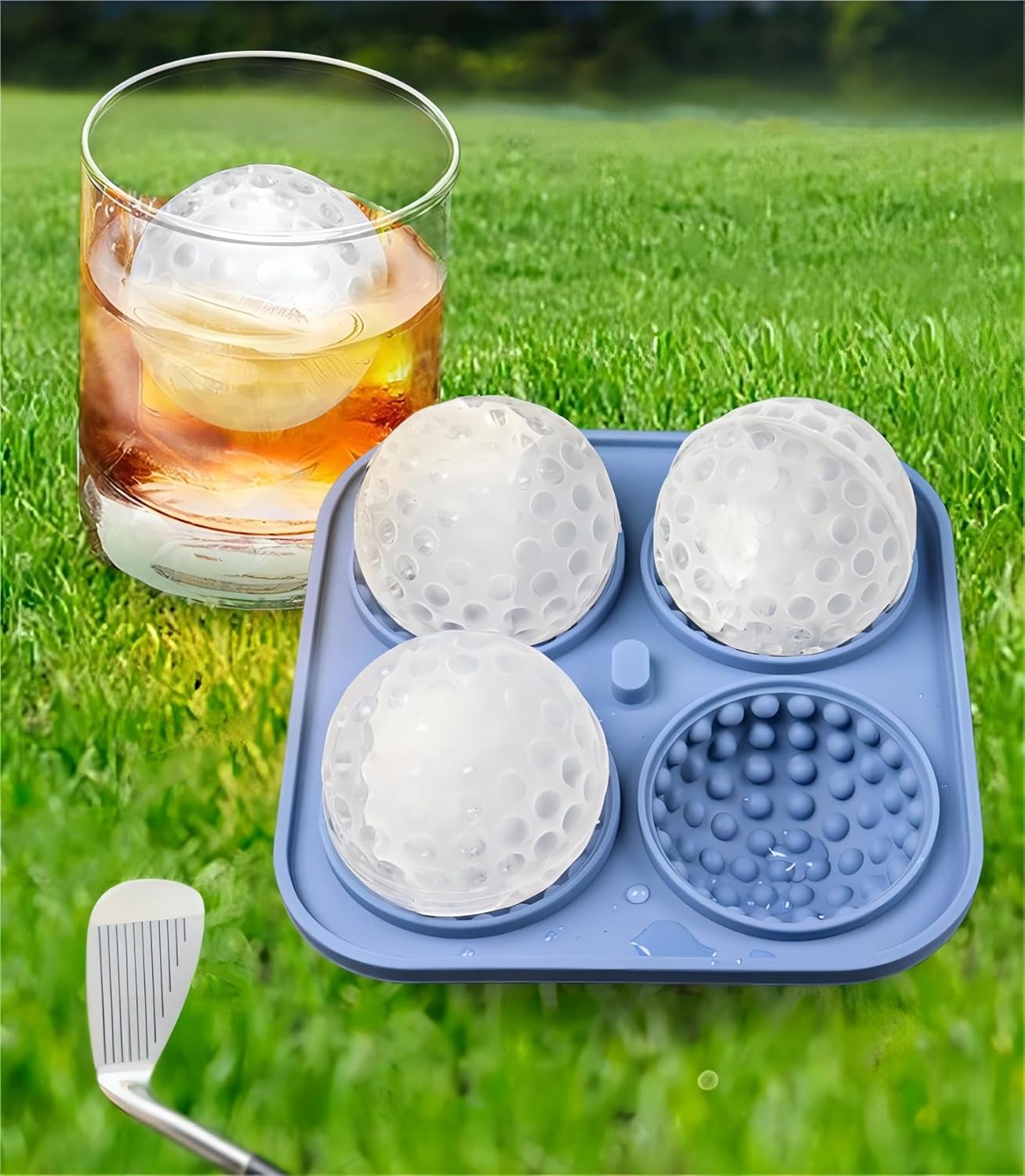 Amazon.com: Golf Ball Ice Cube Tray, 2.5" Large Sphere Round Ice Maker ...