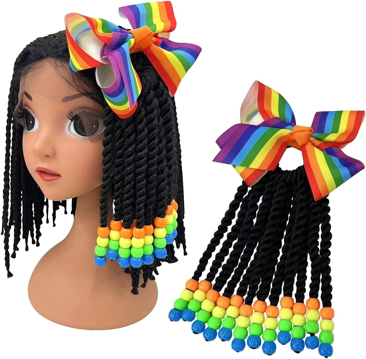 Amazon.com : Kids Ponytail Hair Extension Braid Girls Braided Ponytail ...