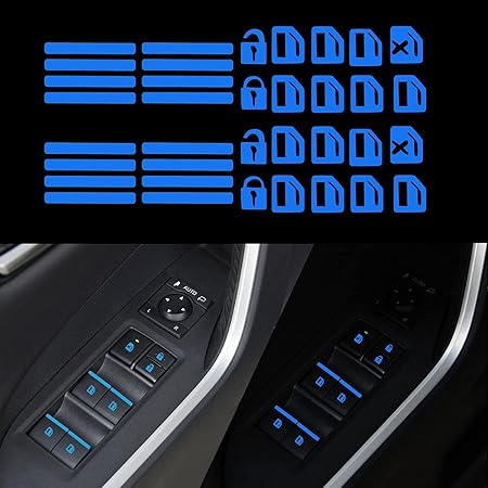 Amazon.com - TOMALL 132pcs Centre Console Switch Luminous Stickers for ...