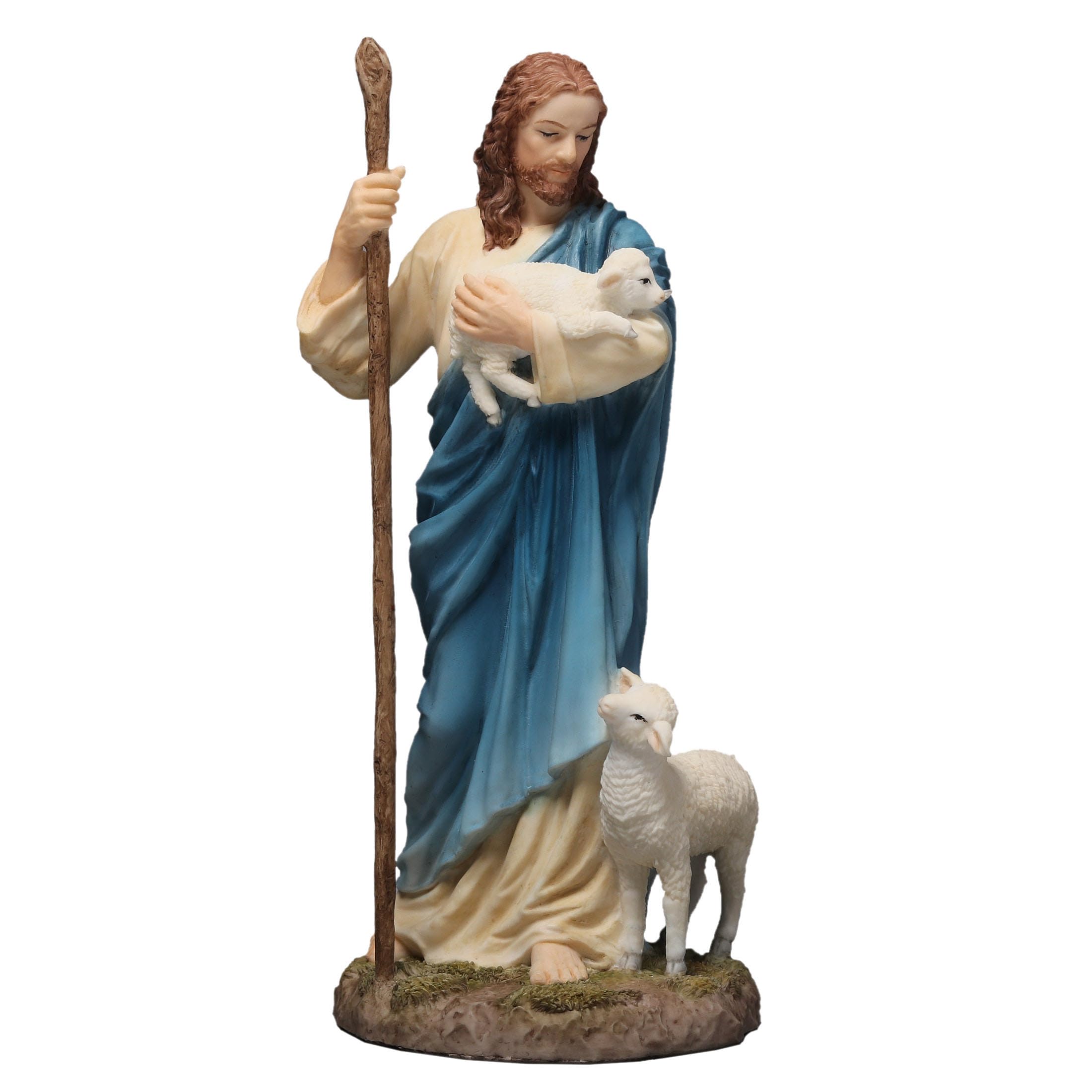 Amazon.com: Veronese Design 6 1/4 Inch Jesus The Shepherd Polyresin ...