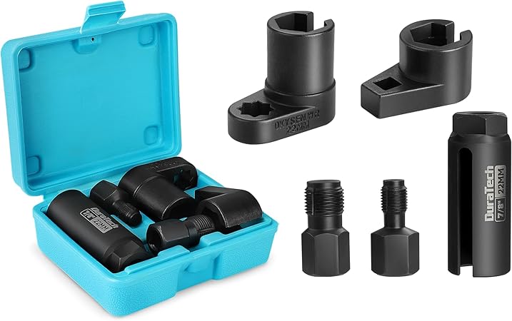 Amazon.com: DURATECH 5PCS O2 Oxygen Sensor Socket Thread Chaser Set, 3/ ...