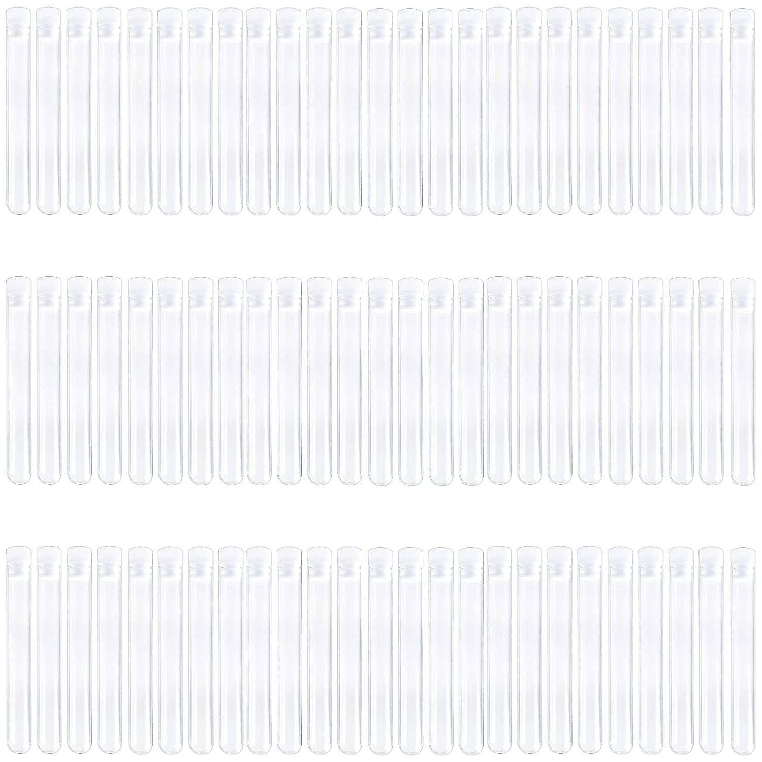 Juvale 75 Pack Plastic Test Tubes With Lids 12 5 X 98 Mm Clear juvale-75-pack-plastic-test-tubes-with-lids-12-5-x-98-mm-clear