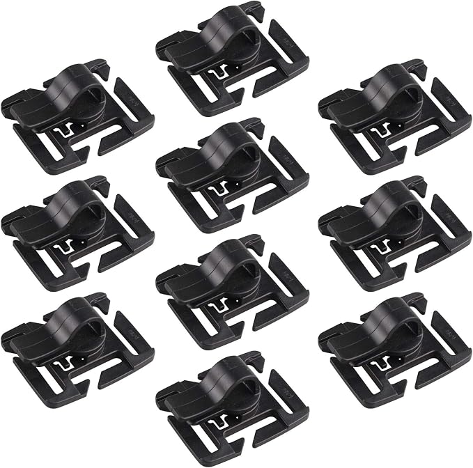 Jopto 10PCS Universal Tactical Military Hydration Tube Clips Water Tube ...