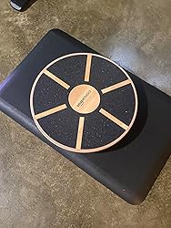 Amazon.com : Amazon Basics Wood Wobble Balance Board - 16.2 x 16.2 x 3. ...