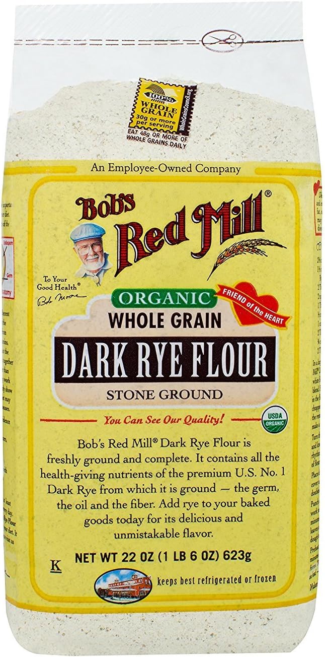 Amazon.com : Bob's Red Mill Dark Rye Flour, 22 oz : Grocery & Gourmet Food