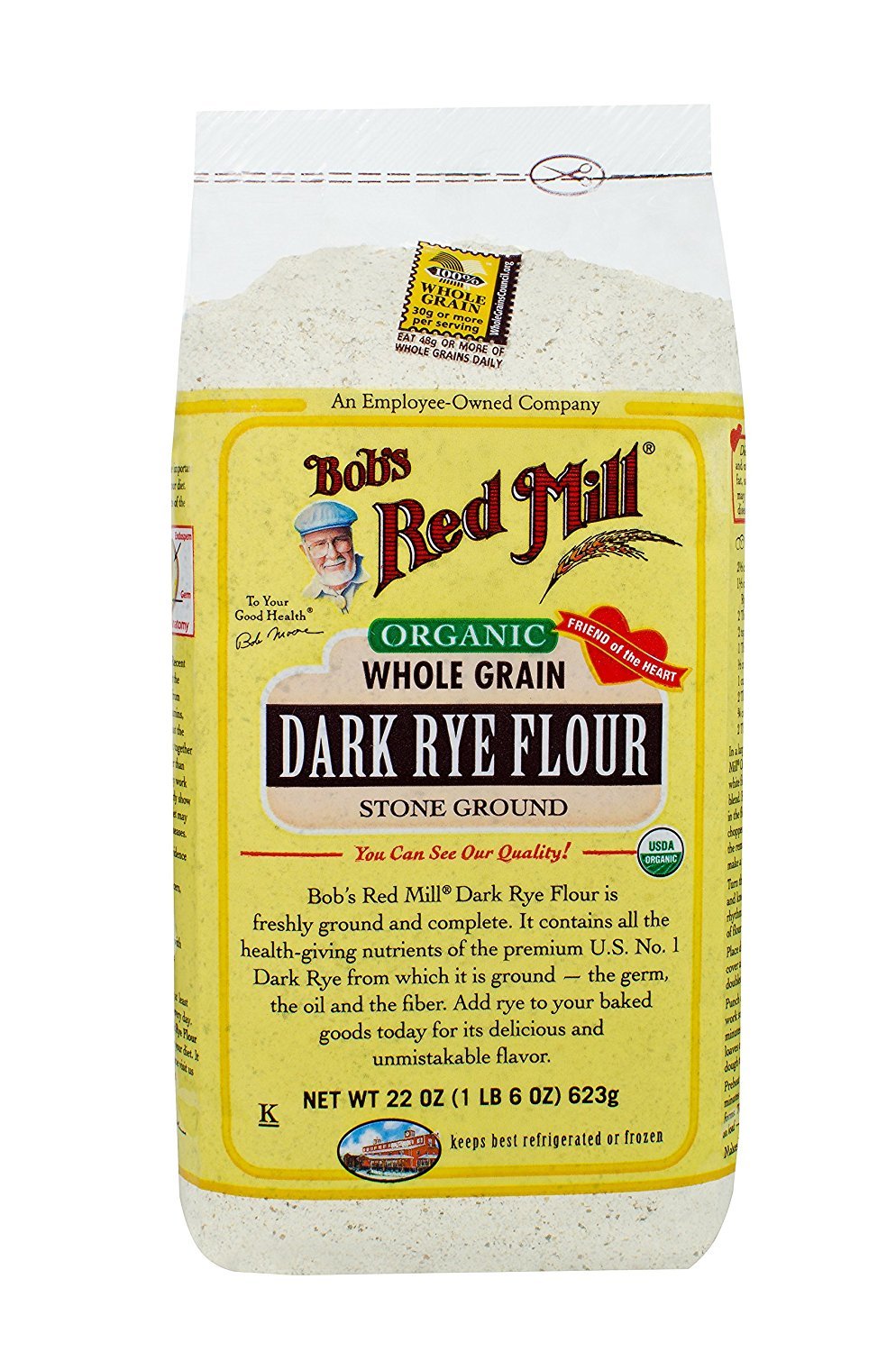 Amazon.com : Bob's Red Mill Dark Rye Flour, 22 oz : Grocery & Gourmet Food