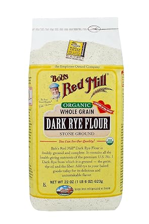 Amazon.com : Bob's Red Mill Dark Rye Flour, 22 oz : Grocery & Gourmet Food