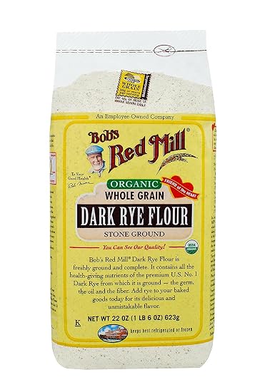 Amazon.com : Bob's Red Mill Dark Rye Flour, 22 oz : Grocery & Gourmet Food