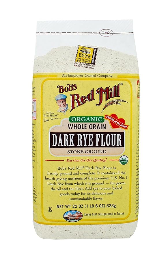 Amazon.com : Bob's Red Mill Dark Rye Flour, 22 oz : Grocery & Gourmet Food
