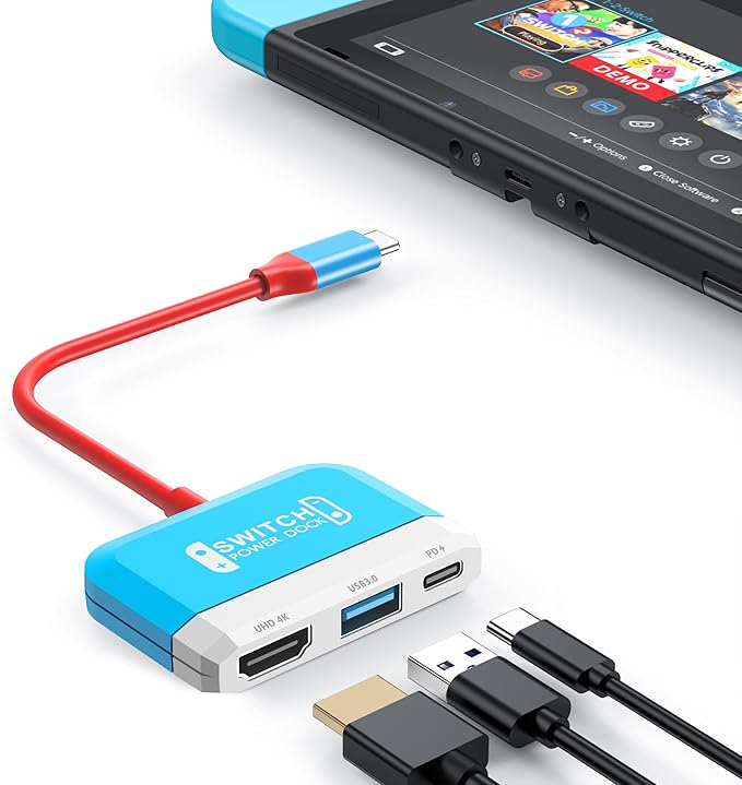 Amazon.com: RREAKA Switch Dock for Nintendo Switch OLED, 3 in 1 Switch ...