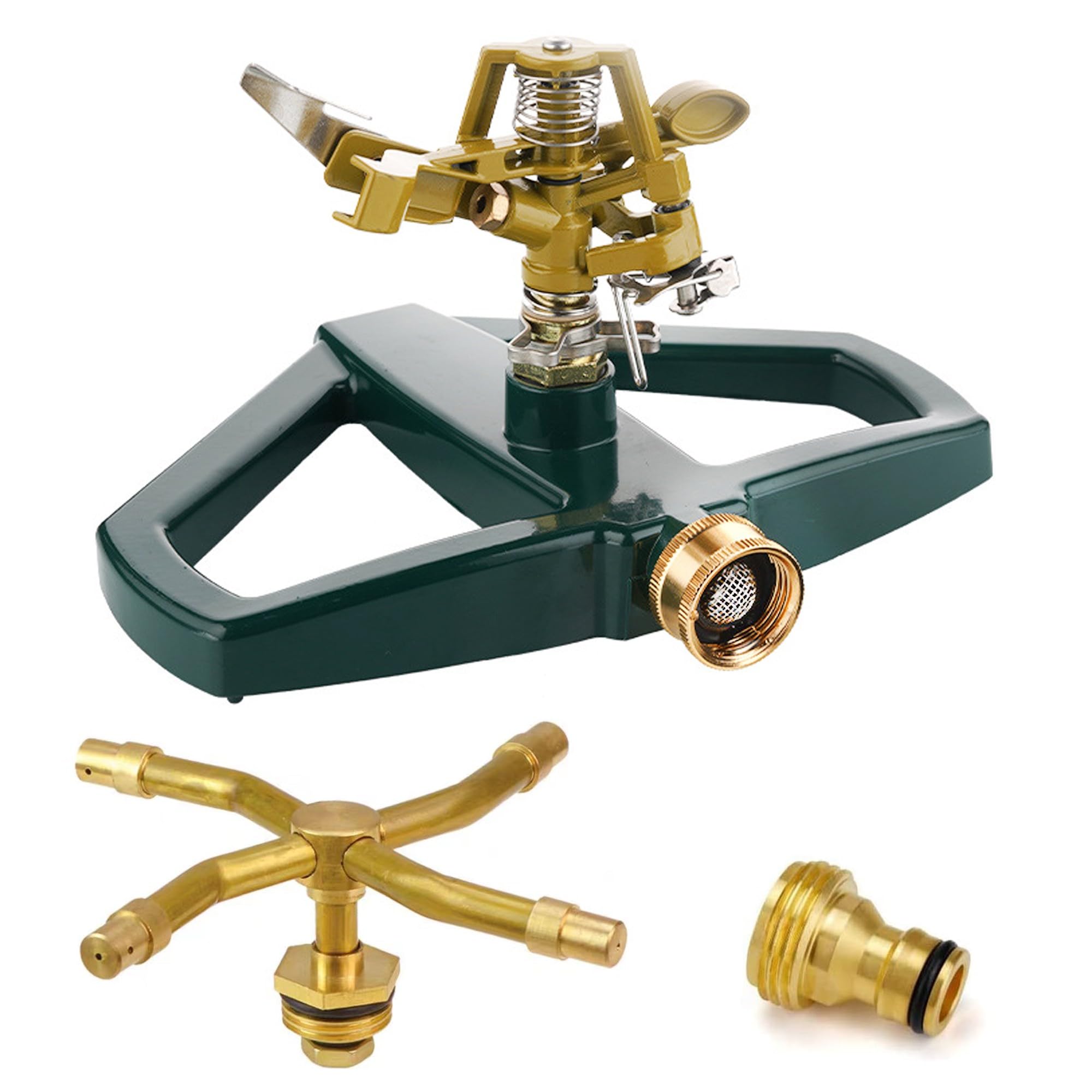 Amazon.com : Sprinklers for Yard, Pulsating Impact Sprinkler with Metal ...