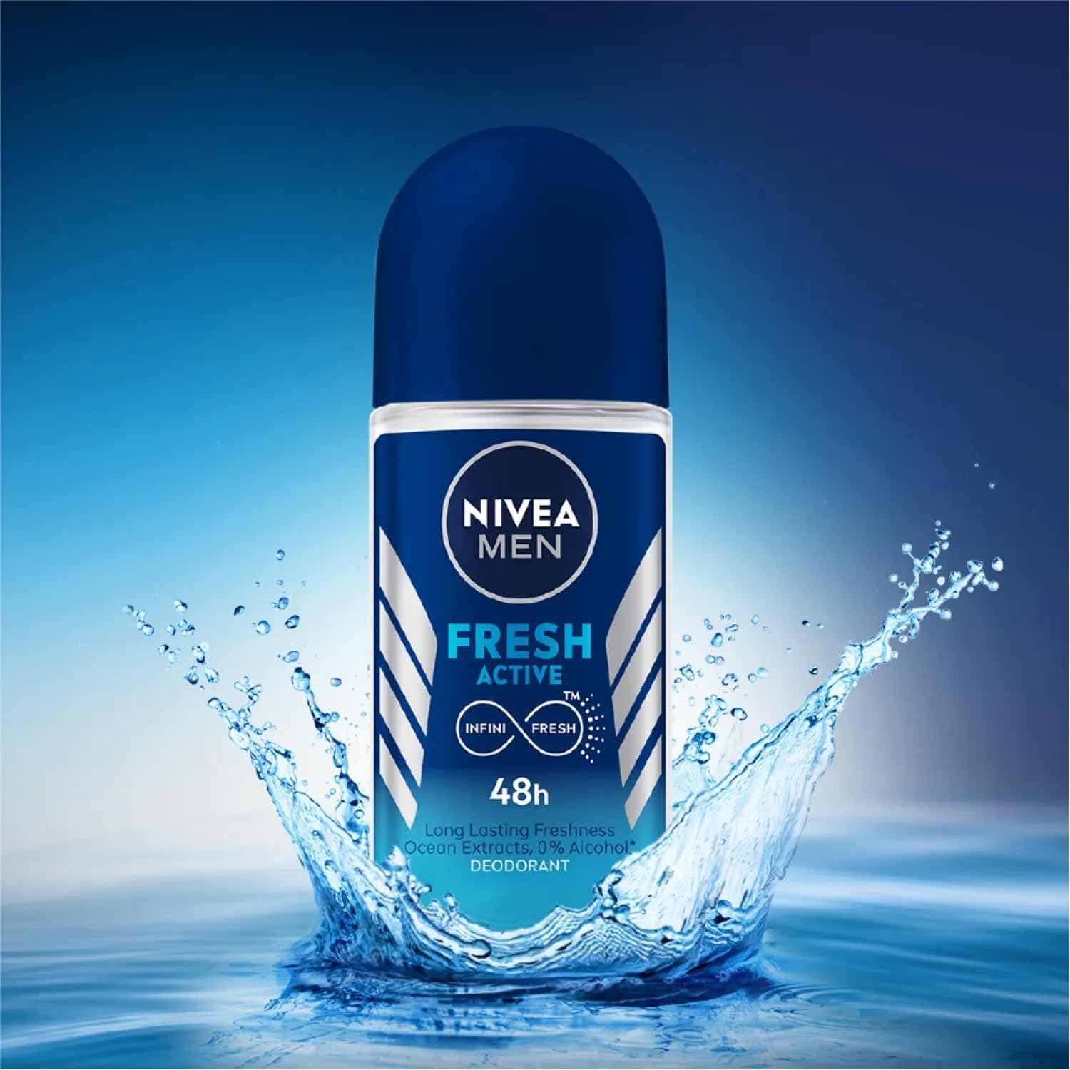 Amazon.com : Nivea Men Anti Perspirant Roll On, Fresh Active ...
