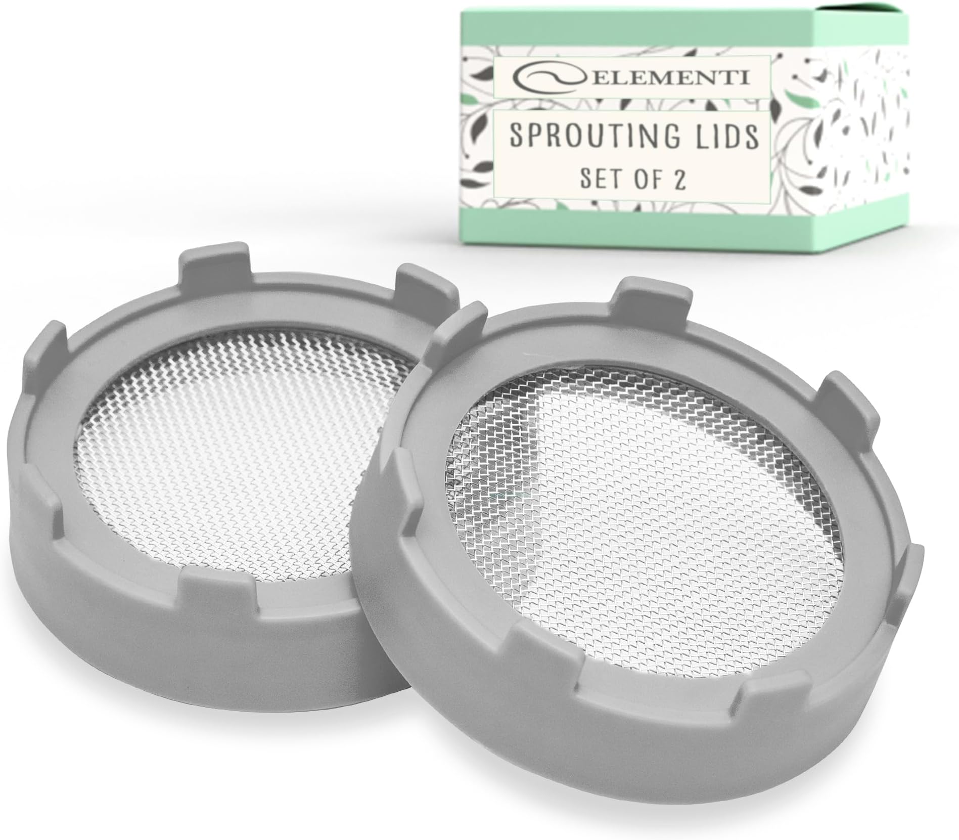 Amazon.com : Rtteri 4 Sprouting Kit Sprouting Lids with 316 Stainless ...