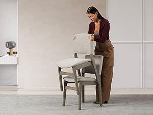 Amazon.com - Transformer Stackable Chairs in Solid Wood - Set of 2 ...