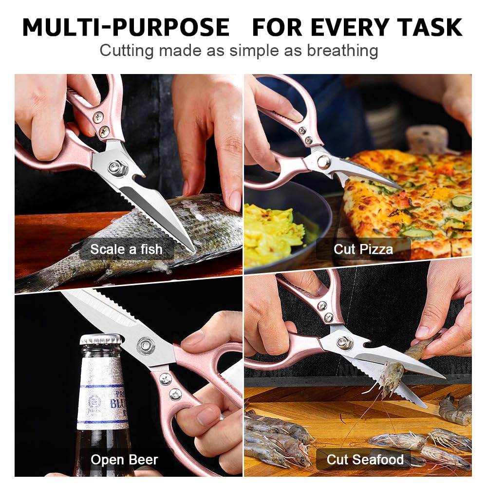 Snapklik.com : 2 Pack ONEBOM Kitchen Shears,Kitchen Scissors Heavy Duty ...