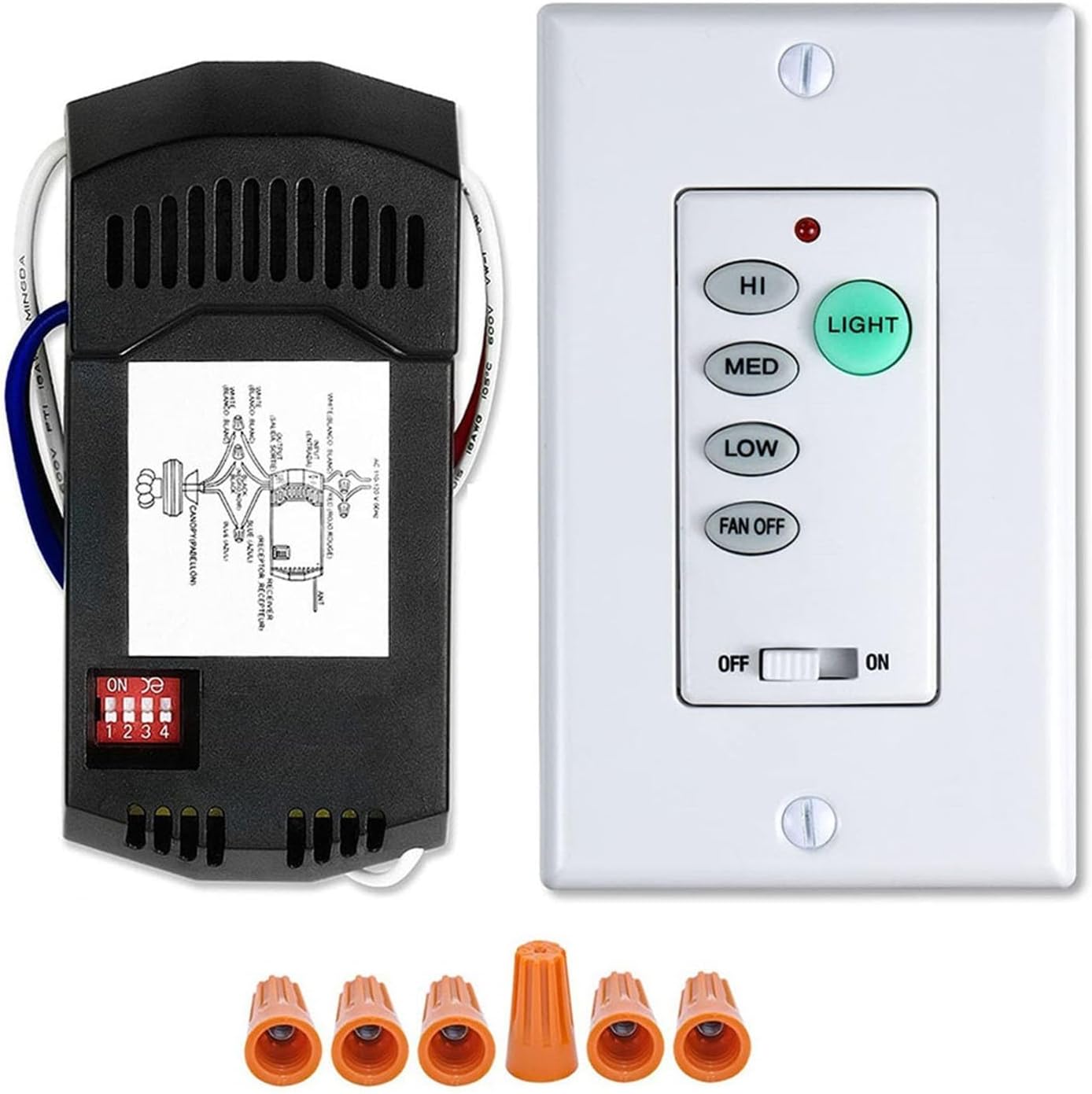 Wireless Ceiling Fan Remote Control Kit,Hunter for Harbor Breeze ...