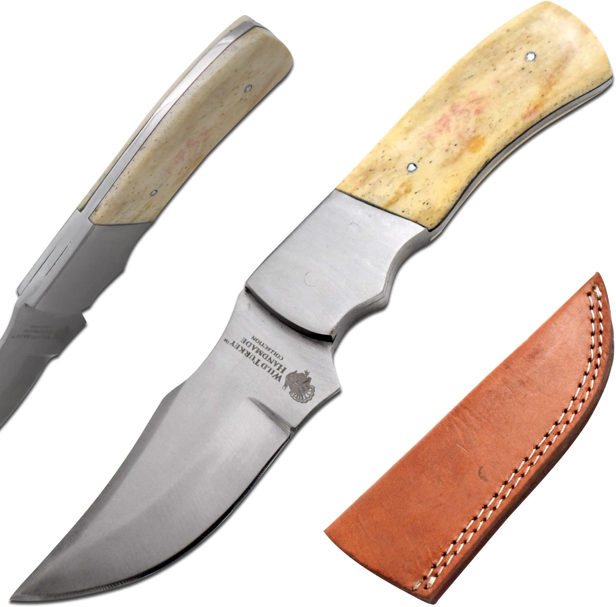Amazon.com: Wild Turkey Handmade Collection Full Tang Fixed Blade Real ...