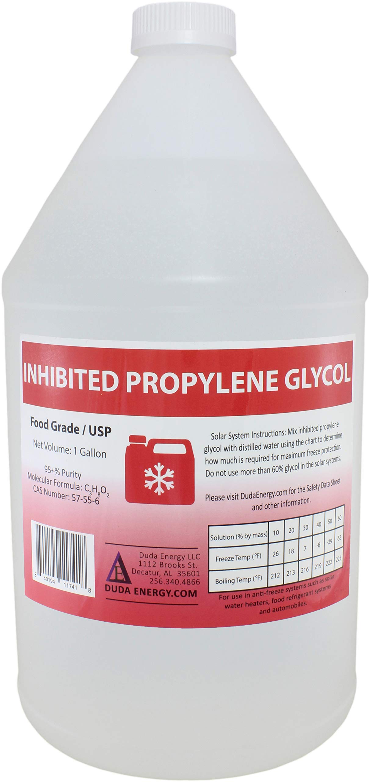 Amazon.com: Duda Solar propglyI Propylene Glycol (1 Gallon), 1 Pack ...