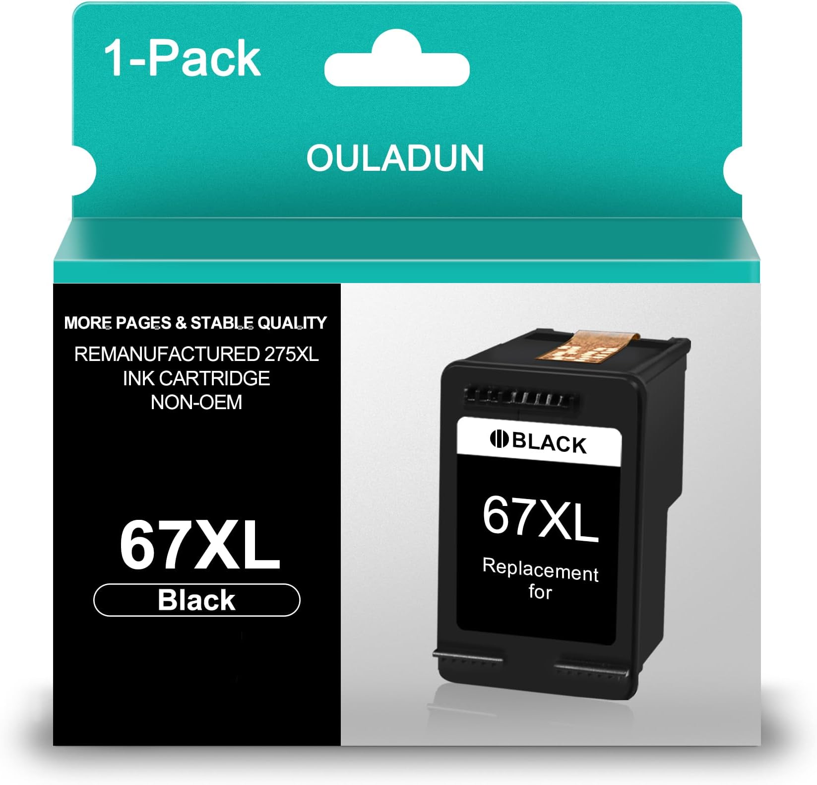 Amazon.com: COLWOD 67XL Ink Cartridge Black for HP Ink 67 XL HP67 ...