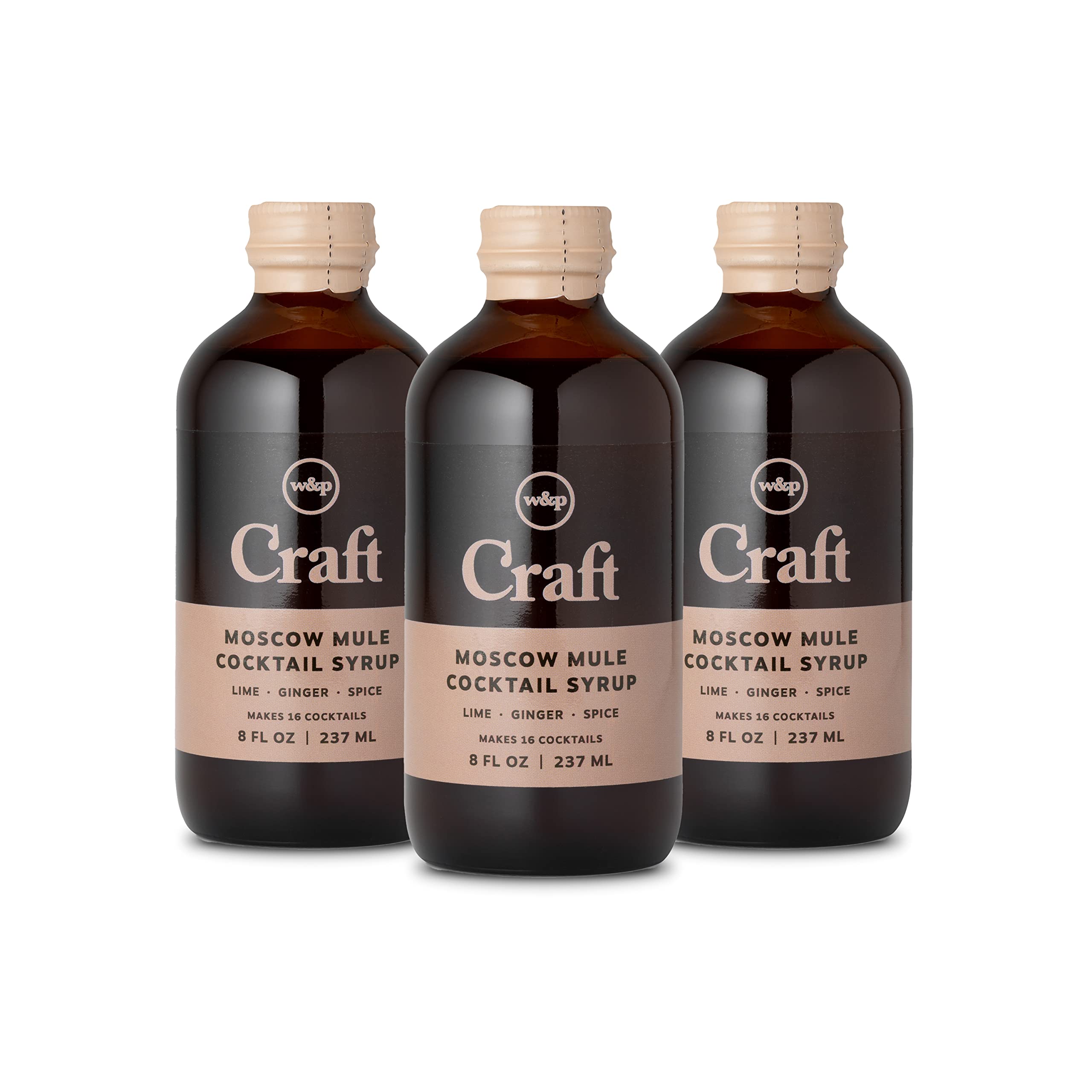 Snapklik.com : Craft Cocktail Syrup, Moscow Mule 8 Ounce, Set Of 3 ...