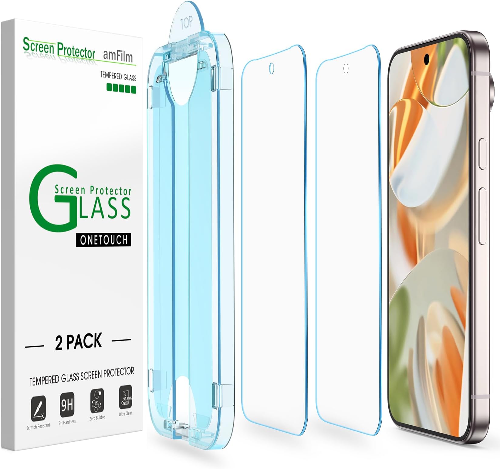 Amazon.com: Ringke Easy Slide Tempered Glass [Super Easy to Install ...