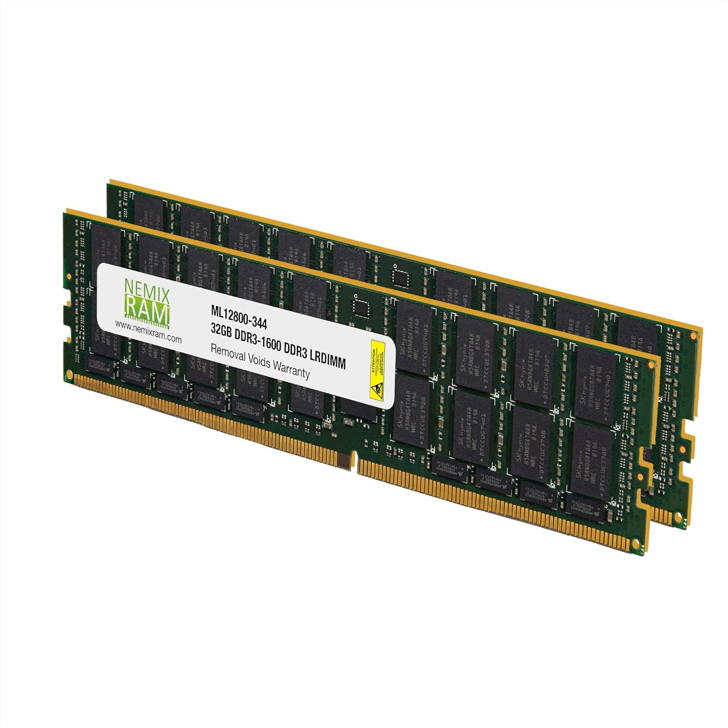 64GB (2x32GB) DDR3-1600MHz PC3-12800 ECC LRDIMM 4Rx4 1.5V Load Reduced ...