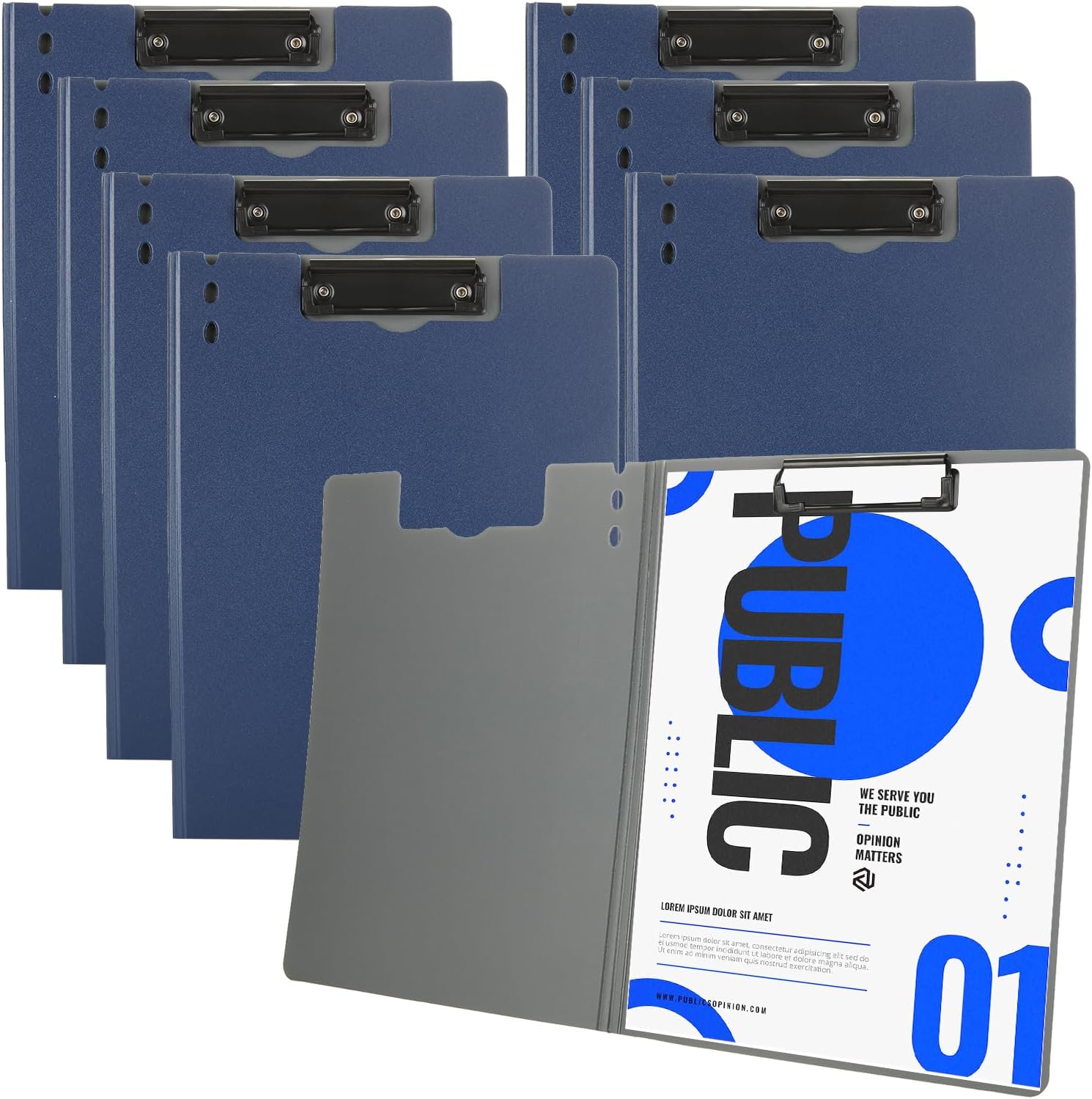 APACALI 8 PCS A4 Clipboard Folder, Clip Boards A4 with Cover, Clipboard ...