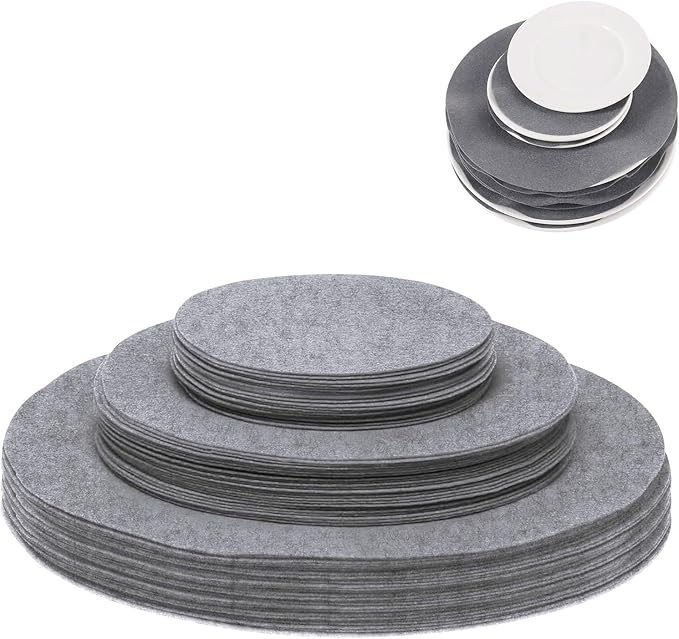 Amazon.com | Cskunxia 60Pcs Felt Plate Dividers, Pan Separators ...
