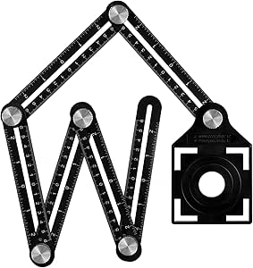 Wohao Angle Measuring Ruler, Aluminum Alloy Multi Angle Template Tool ...