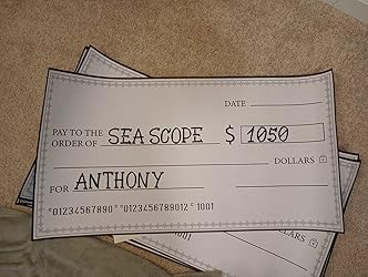 Amazon.com : 6 Pieces Giant Check Big Checks for Presentations Giant ...