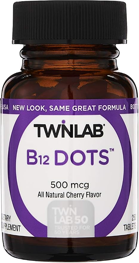 Amazon.com: Twinlab B-12 Dots - Energy Production Support Supplements ...