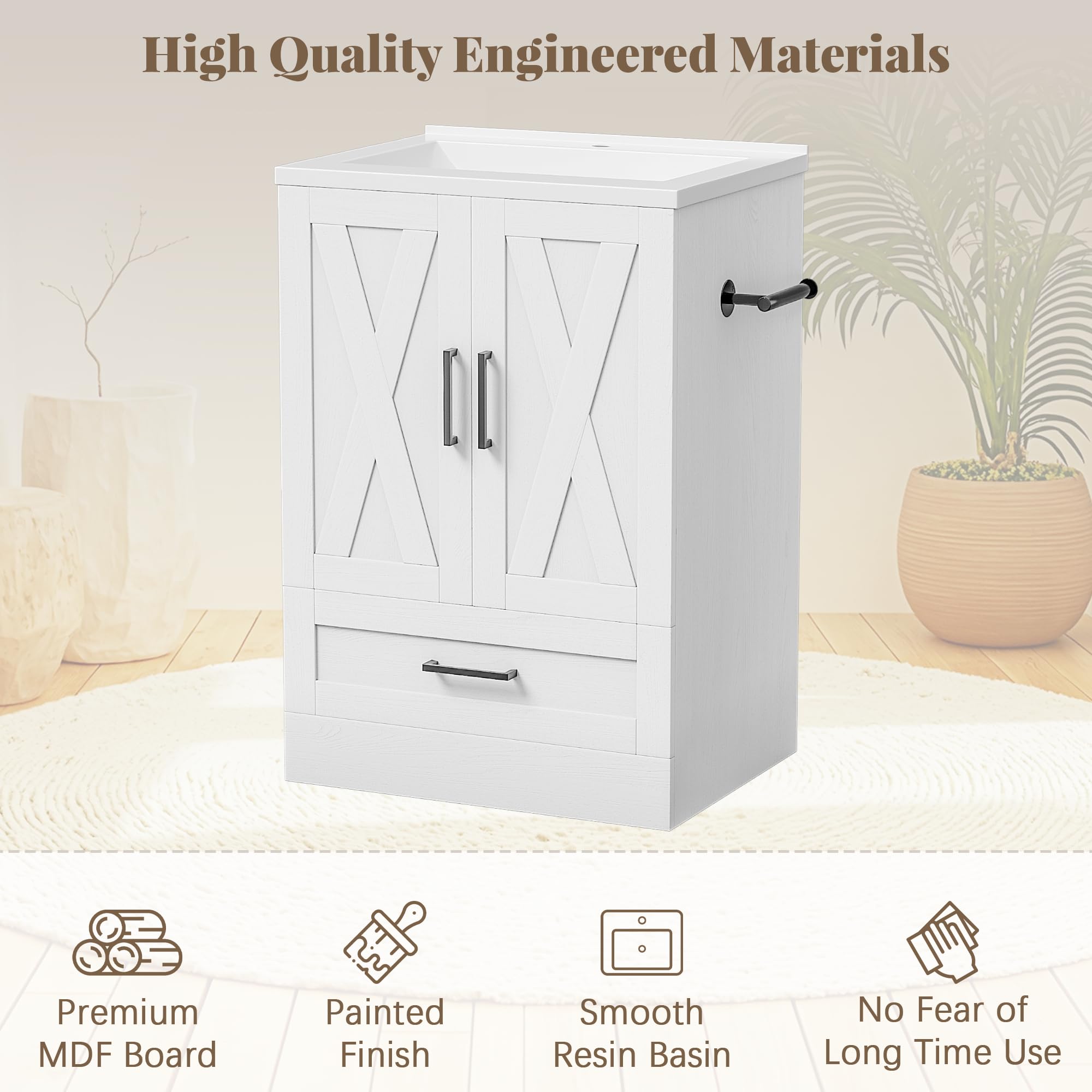 Snapklik.com : YESHOMY Bathroom Vanity