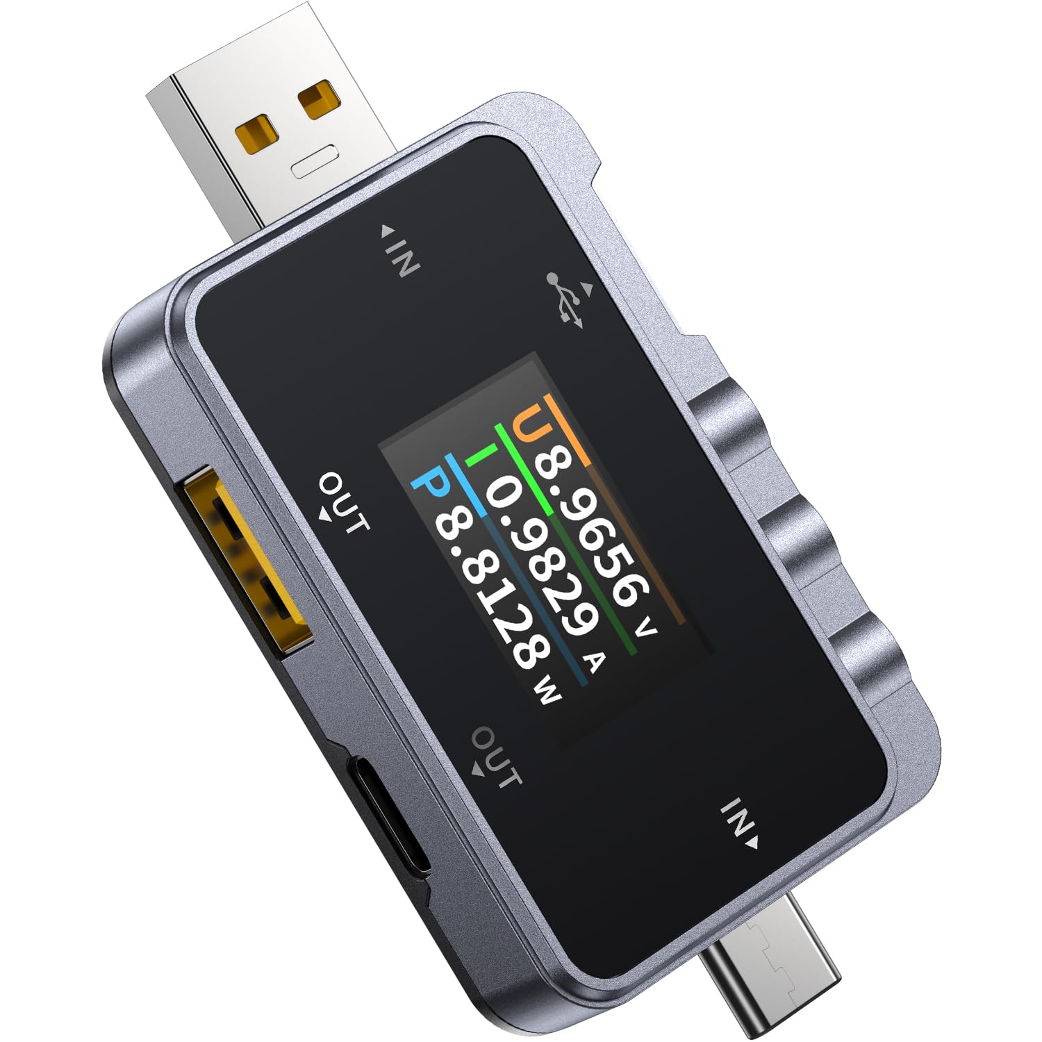 Snapklik.com : FNIRSI FNAC-28 2 In 1 Type C USB Tester 4-24V 65A, LCD ...