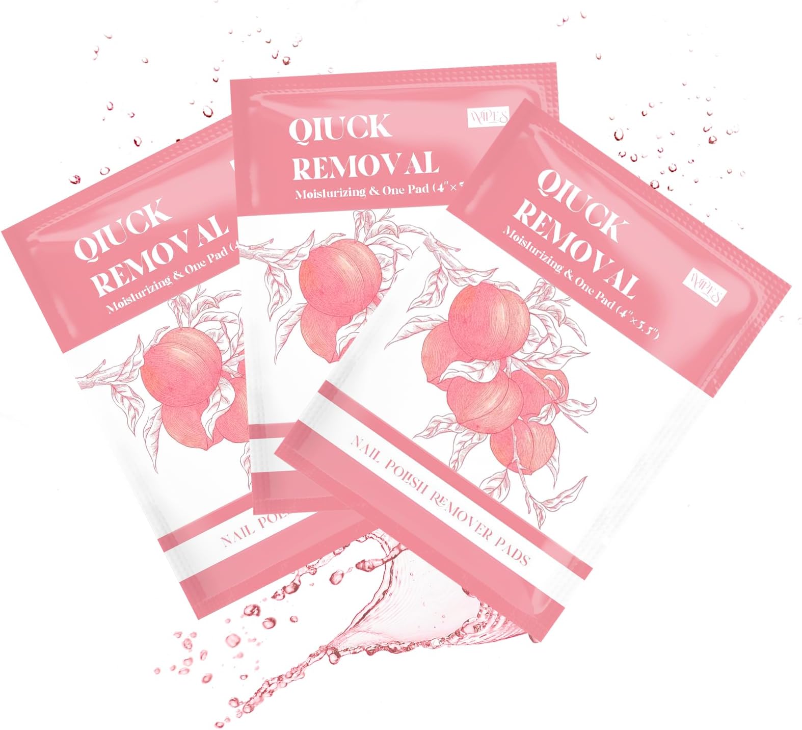 Amazon.com : Nail Polish Remover Pads 100% Non Acetone - 200 Pack of ...