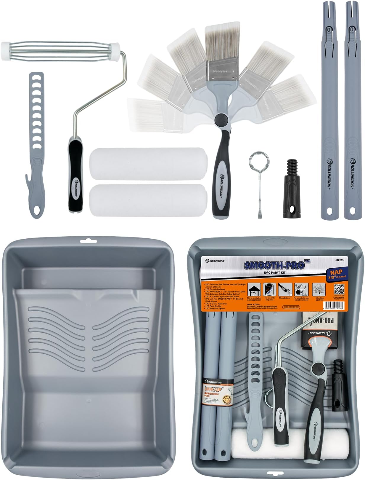 Amazon.com: DIYSELF Paint Roller, 8 Pack Paint Roller Kit, Paint ...