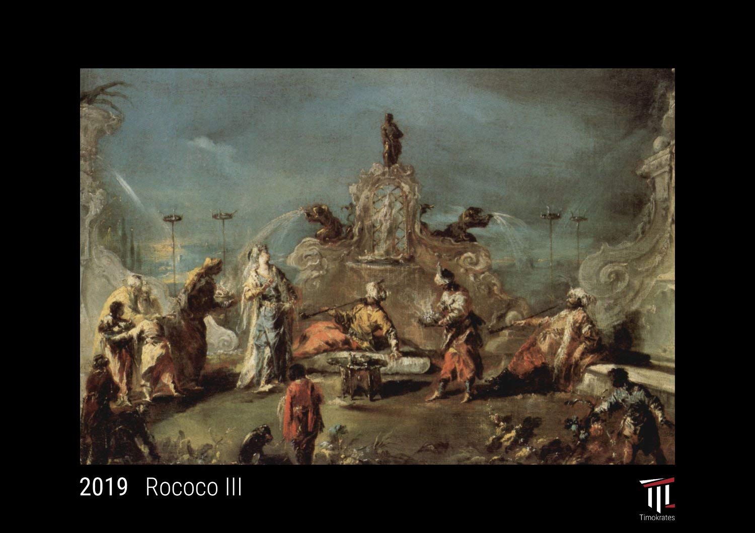 rococo iii 2019 edition noire calendrier mural timokrates calendrier ...