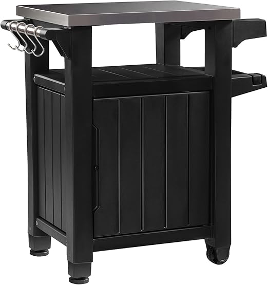 Amazon.com : Keter Unity Portable Outdoor Table and Storage Cabinet ...