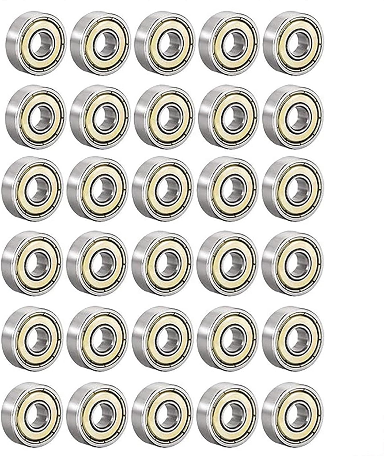 QWORK 20 Packs 608zz ball bearing, Longboard Roller Skate Bearing, for ...