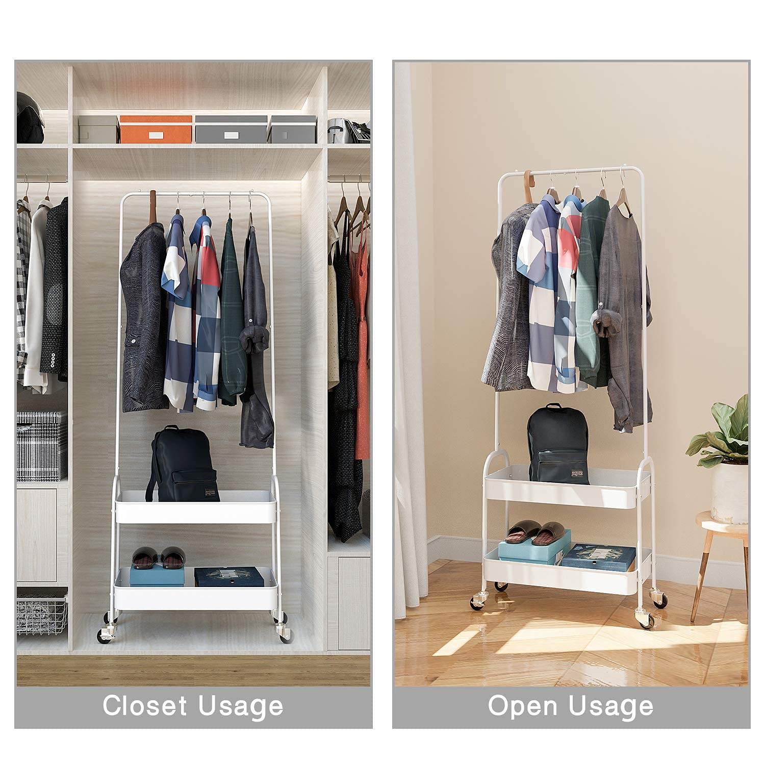 Snapklik.com : Kingrack Heavy Duty Metal Clothes Rail Clothes Storage ...