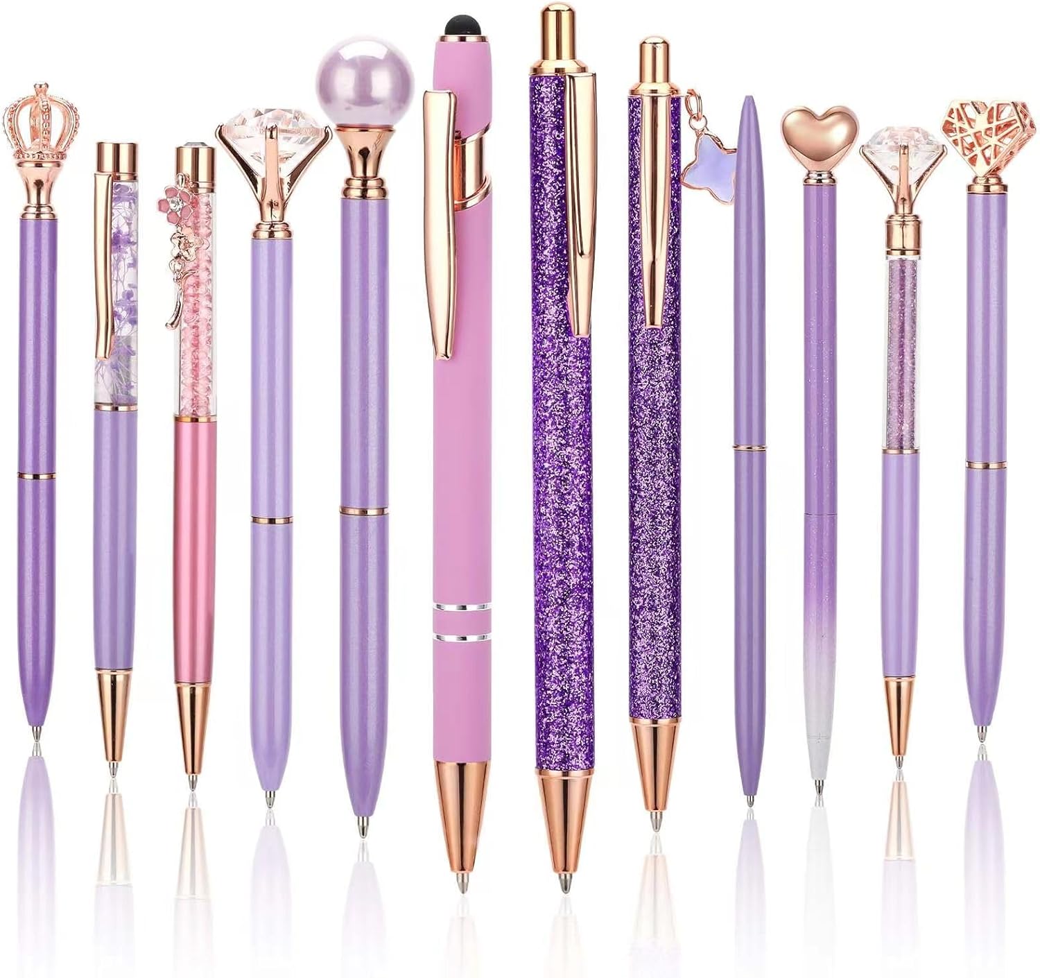 Amazon.com : Ddaowanx 12 Pcs Ballpoint Pens Set for Journaling Black ...