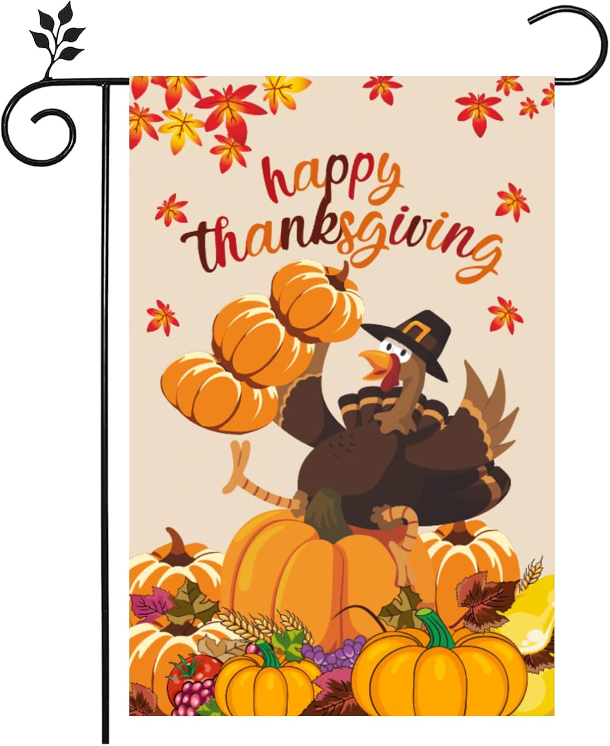 Amazon.com : Thankgiving Garden Flags 12×18 Double Sided for Outside ...