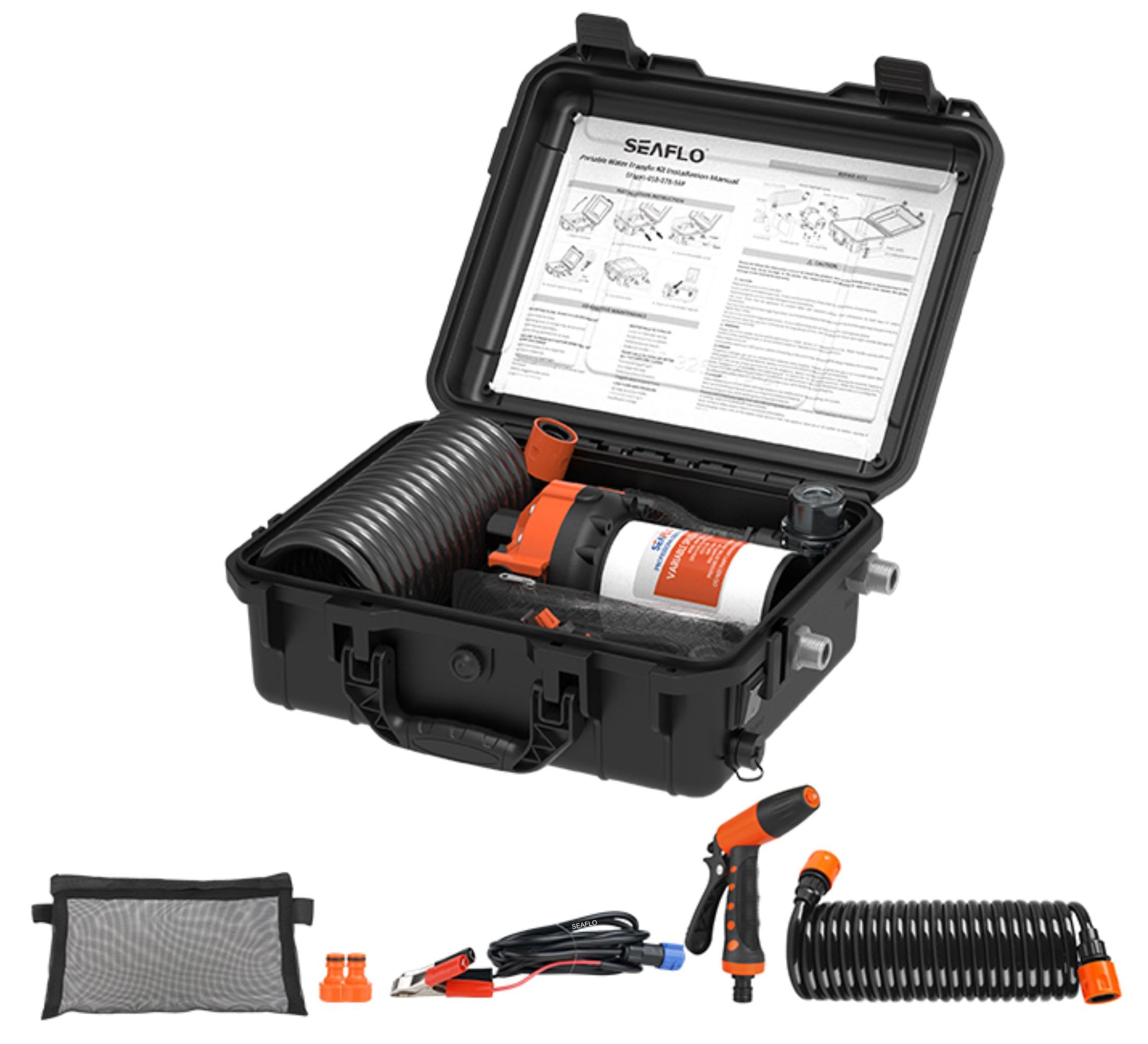 Amazon.com: SEAFLO 56 Series Portable Washdown Pump Kit - 12V, 5.0 GPM ...