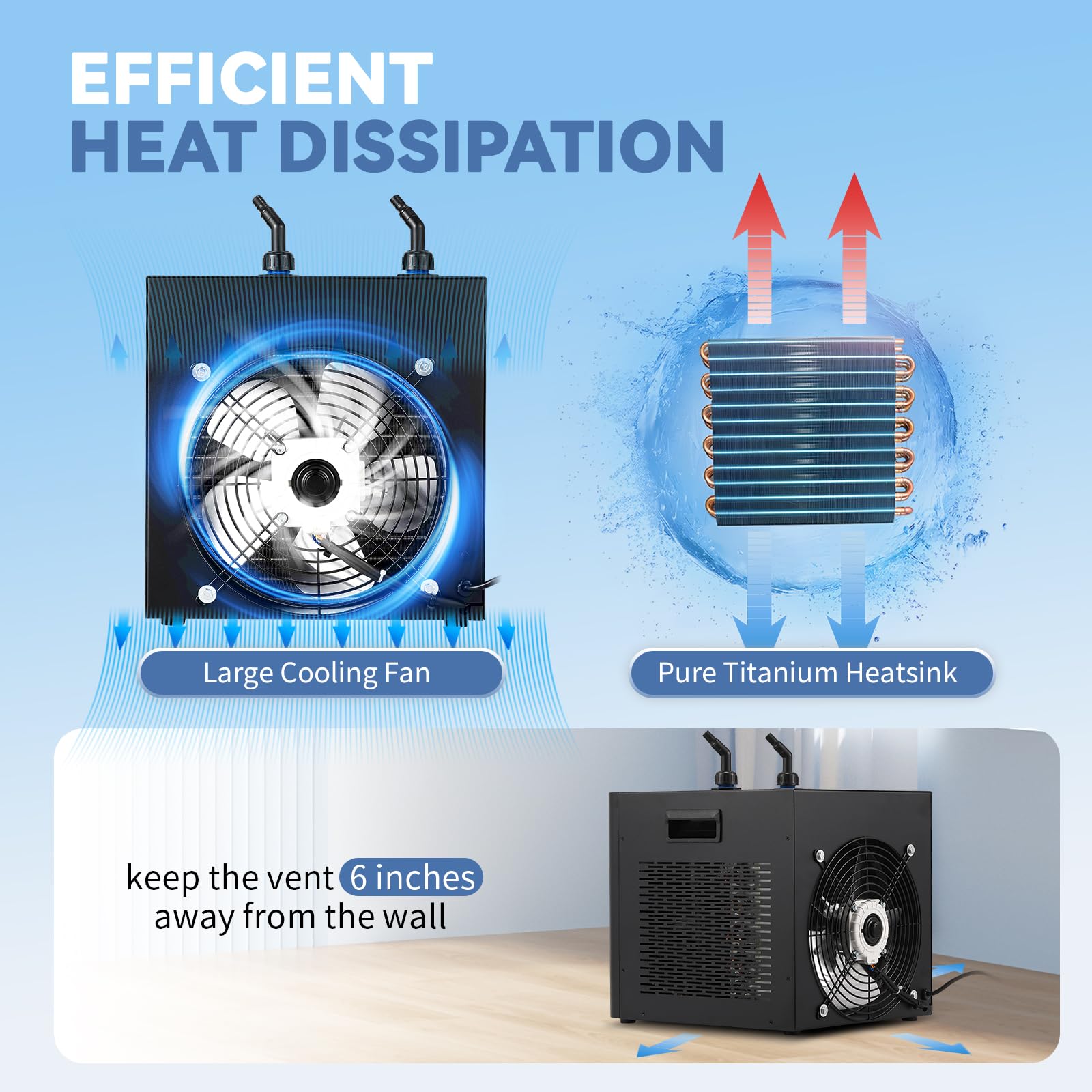 Snapklik.com : Poafamx 1/2HP Water Chiller For Cold Plunge, Ice Bath ...