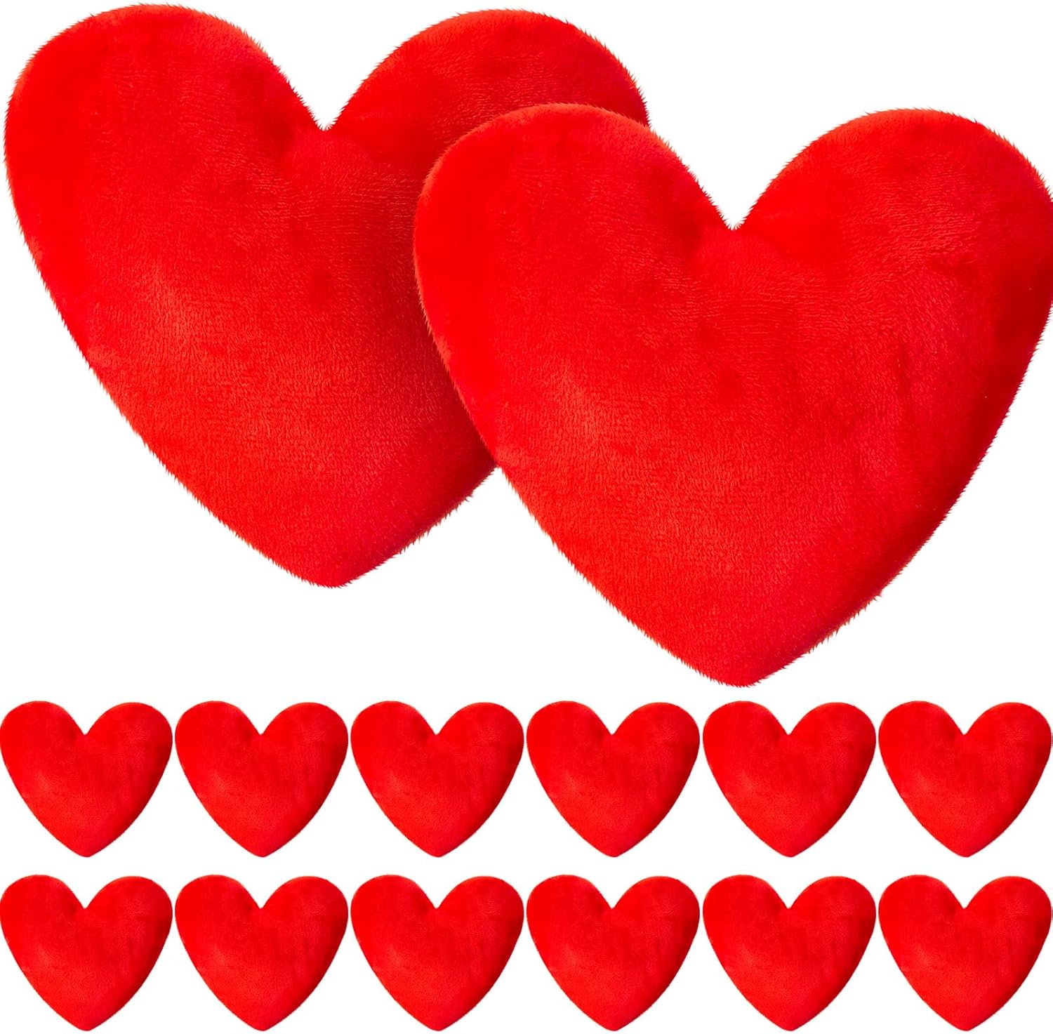 Amazon.com: PullCrease 48 Pieces Valentines Heart Stuffed Plush Toys ...