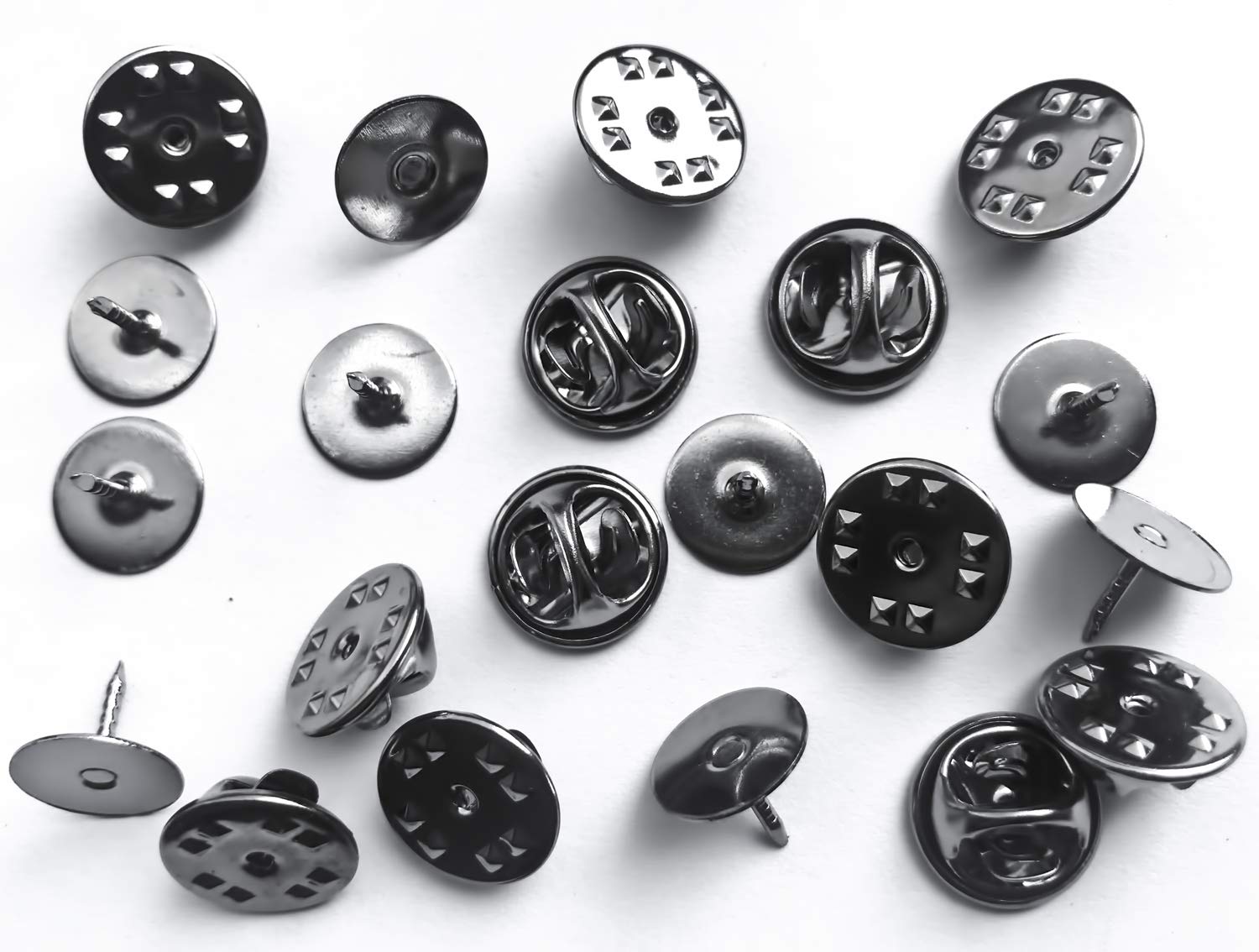 Pin Making Kit Blank Tie Tacks With PVC Rubber Pin Backs - Butterfly ...
