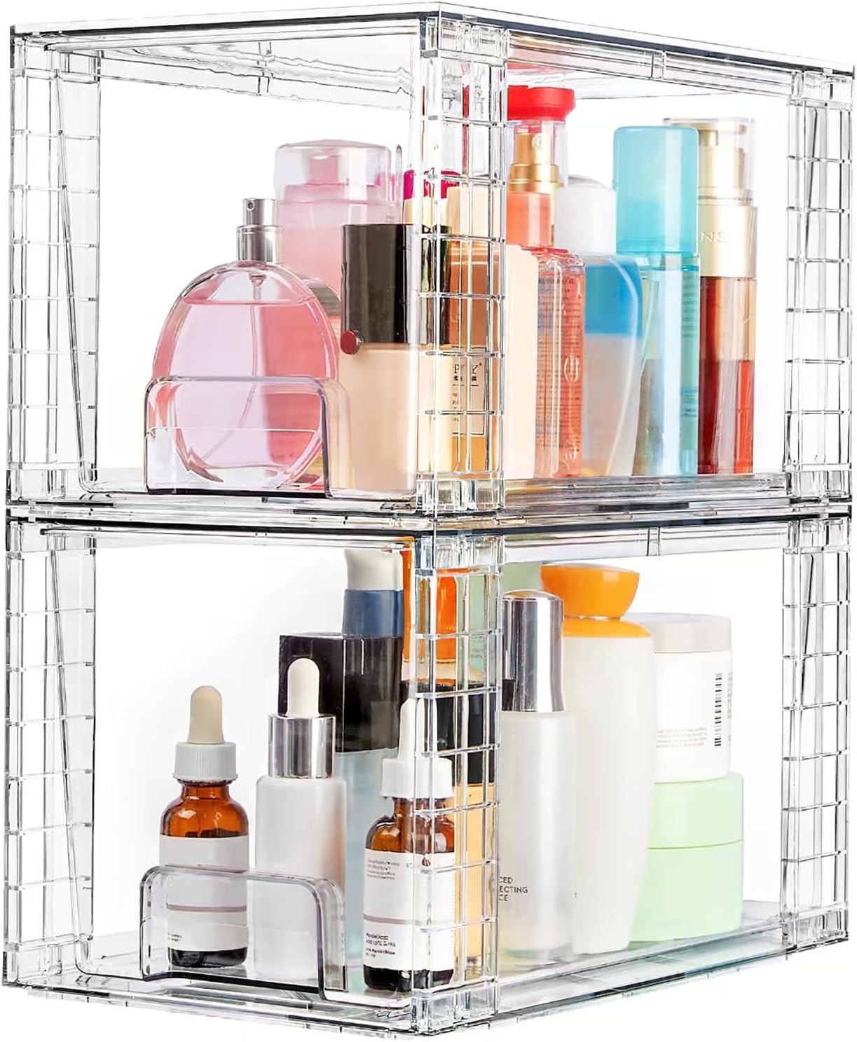 Amazon.com: Clear Acrylic Storage Organizer Set, Multi-Purpose Cabinet ...