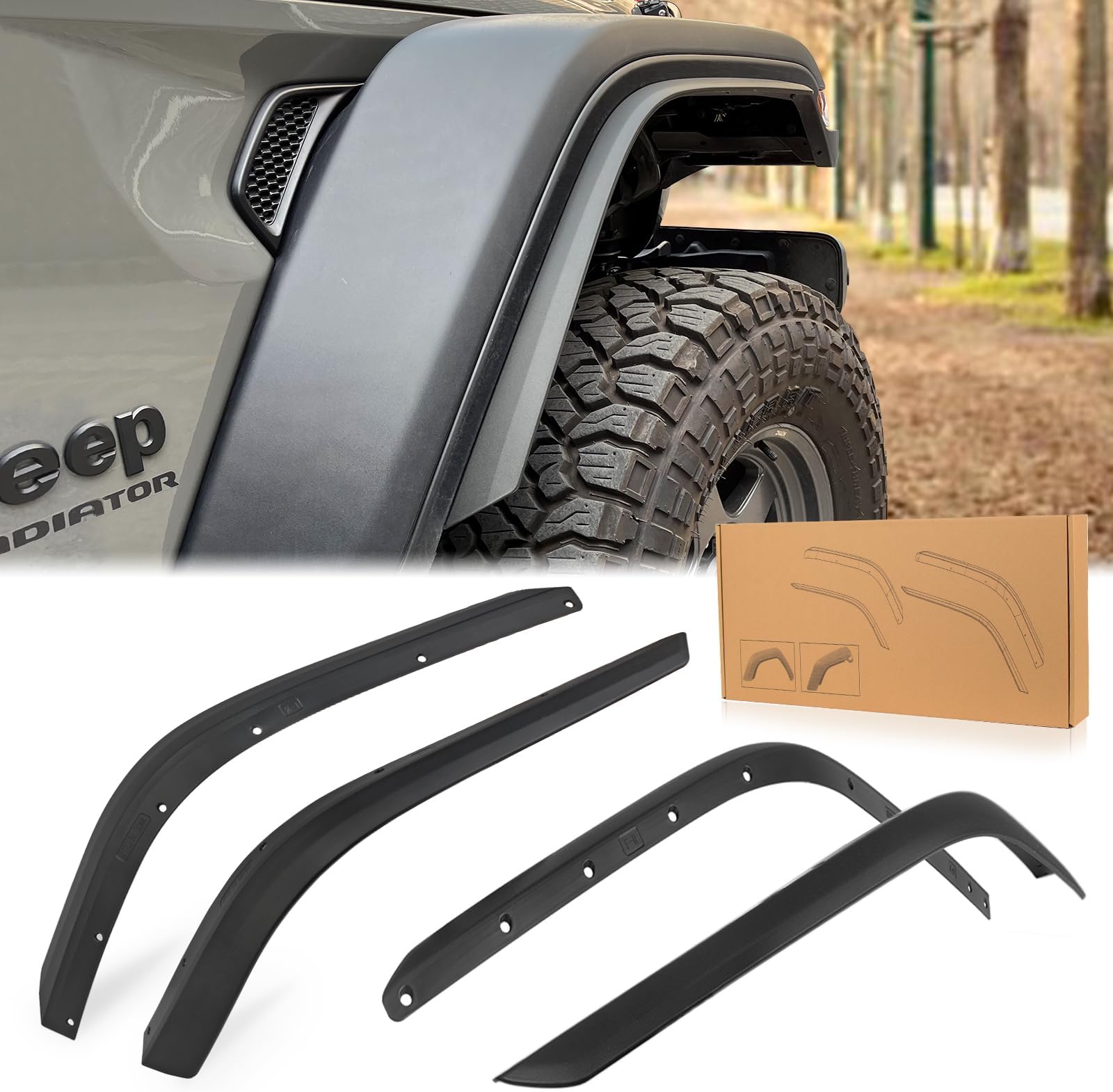 Amazon.com: MONOKING Fender Flares Extensions Compatible for 2020-2024 ...