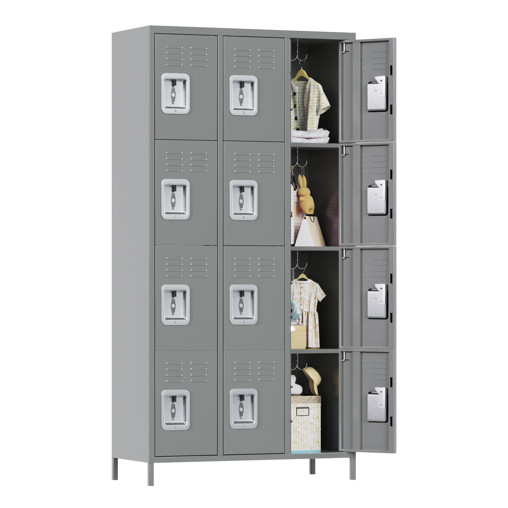 Amazon.com: METAN Metal Storage Locker for School Office Gym Bedroom ...