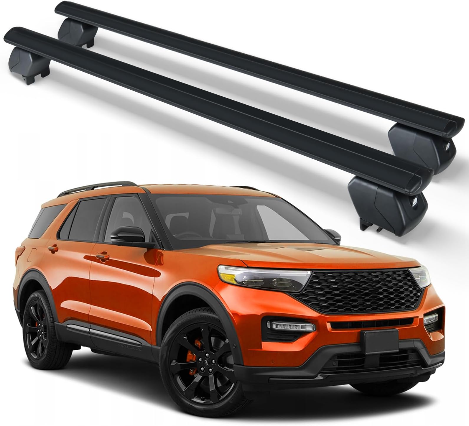 Amazon.com: SUORTO Heavy Duty 300 LBS Roof Rack Cross Bars Compatible ...